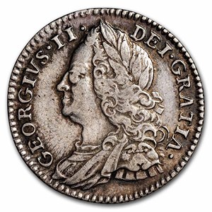 Buy 1750 Great Britain Silver 6 Pence George II AU | APMEX