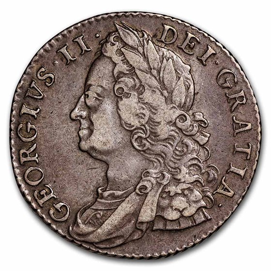Buy 1750 Great Britain Silver Shilling George II XF | APMEX