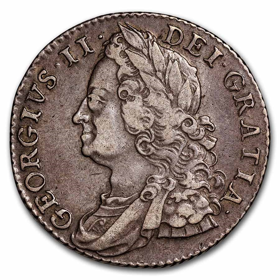 Buy 1750 Great Britain Silver Shilling George II XF | APMEX