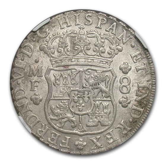 Buy 1750 Mo MF Mexico 8 Reales Fernando VI MS-62 NGC | APMEX