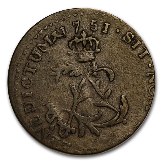 Buy 1751 French Colonies Sou Marque Fine (10% off center) | APMEX