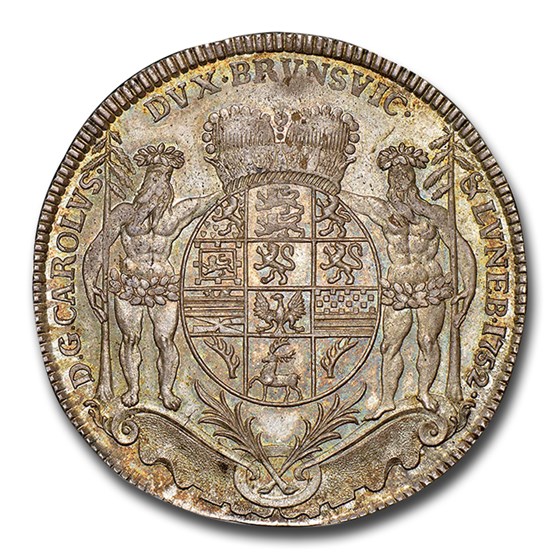 Buy 1752 Brunswick-Wolfenbüttel Silver Thaler Karl I MS-65 NGC | APMEX