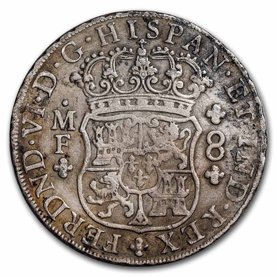 Buy 1752 Mo MF Mexico 8 Reales Ferdinand VI VF | APMEX