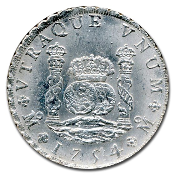 Buy 1754/3-Mo Mexico Spanish Colony Silver 8 Reales MS-62 NGC | APMEX