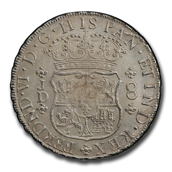 Buy 1754-Lm Peru Silver 8 Reales MS-61 PCGS | APMEX