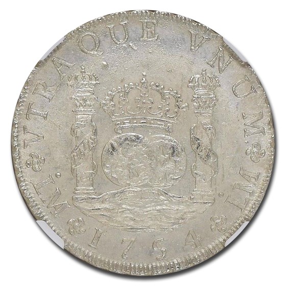 Buy 1754-LM Peru Silver 8 Reales MS-62 NGC | APMEX