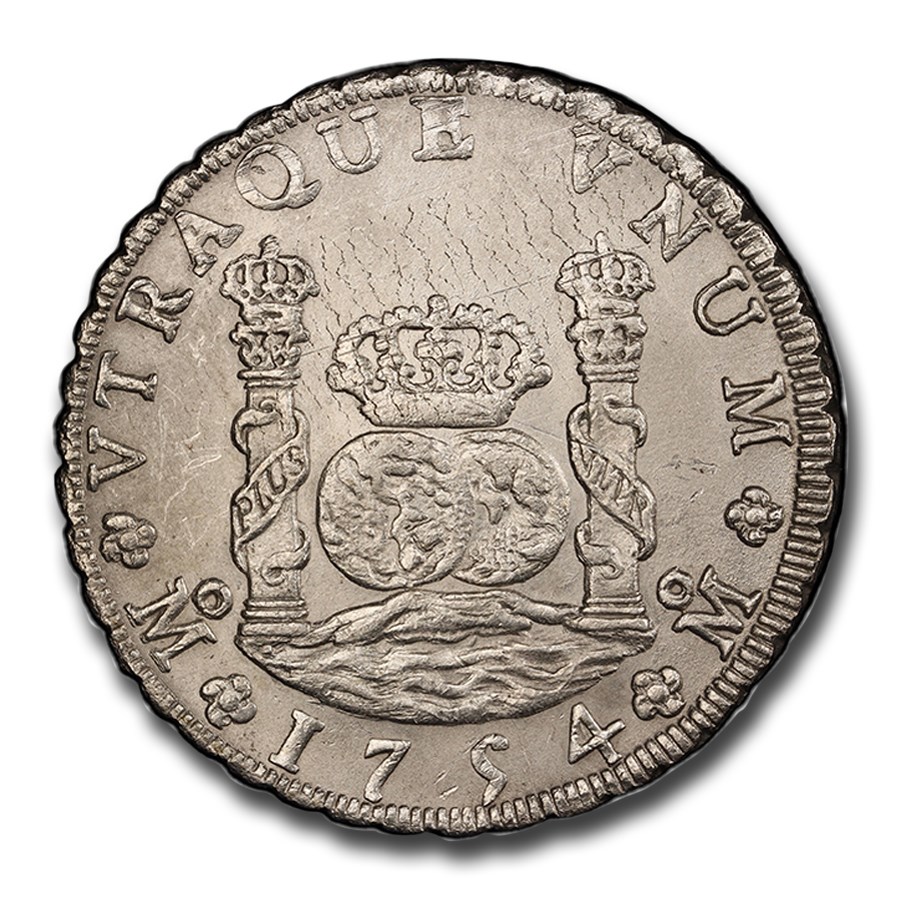 Buy 1754 Mo MEX Silver 8 Reales Ferdinand VI MS-62 | APMEX