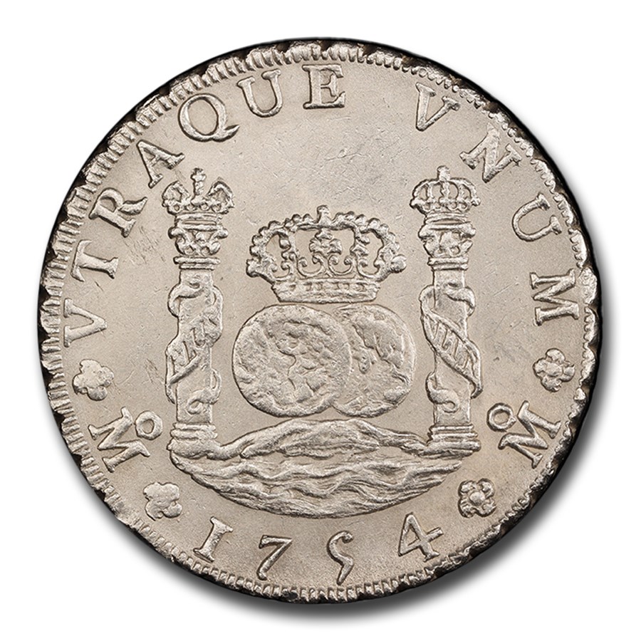 Buy 1754-Mo Mexico Silver 8 Reales Ferdinand VI MS-62 PCGS | APMEX