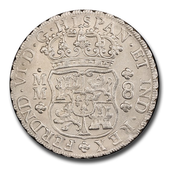 Buy 1754-Mo Mexico Silver 8 Reales Ferdinand VI MS-62 PCGS | APMEX