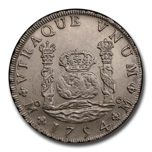 Buy 1754-Mo Mexico Silver 8 Reales Ferdinand VI MS-63 PCGS | APMEX