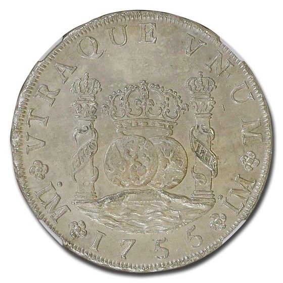 Buy 1755 LM-JD Peru Silver 8 Reales MS-62 NGC | APMEX