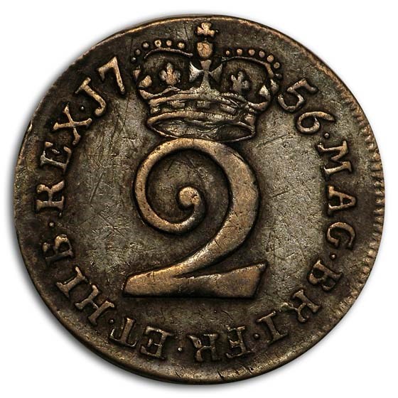 Buy 1756 Great Britain Silver 2 Pence George II VF | APMEX