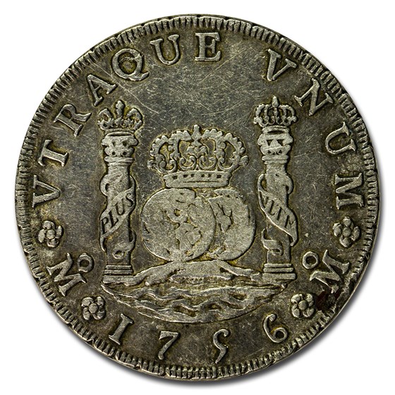 Buy 1756 Mo MM Mexico 8 Reales Ferdinand VI VF | APMEX
