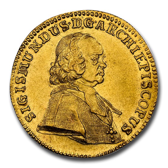 Buy 1760 Austria Salzburg Gold Ducat Sigmund III MS-62 NGC | APMEX