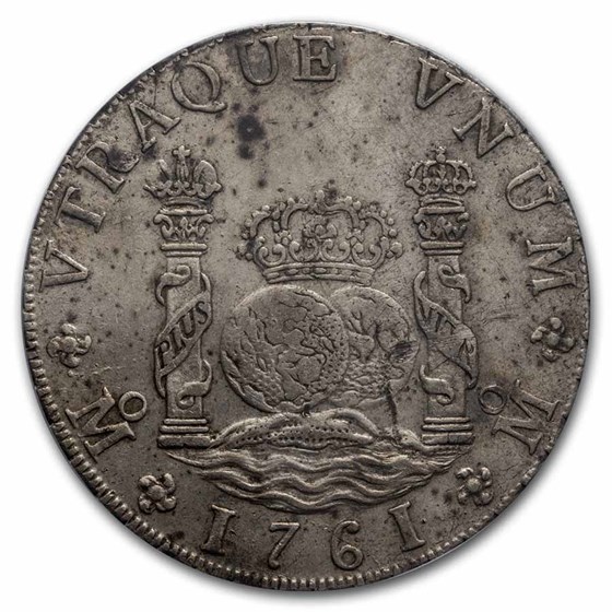 Buy 1761 Mo-MM Mexico Silver 8 Reales Pillar Dollar XF-45 PCGS | APMEX