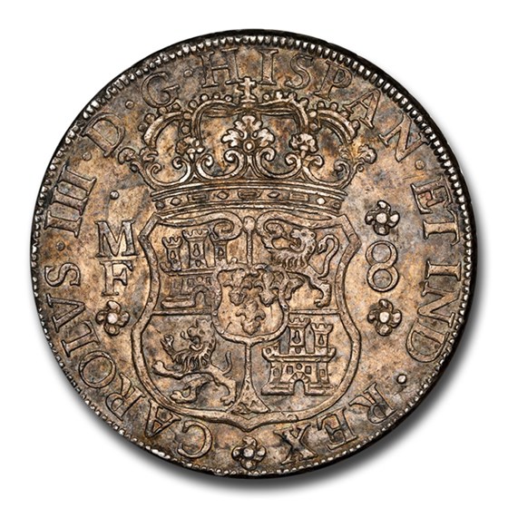 Buy 1764-Mo Mexico Silver 8 Reales Charles III AU-55 | APMEX