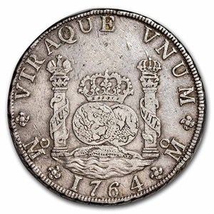 Buy 1764 Mo-MF Mexico Silver 8 Reales Charles III XF | APMEX