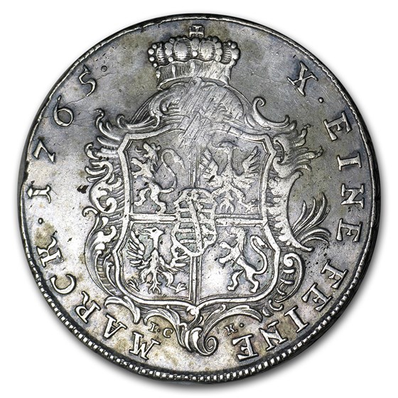 Buy 1765 German States Saxe-Coburg-Saalfeld One Silver Thaler VF | APMEX