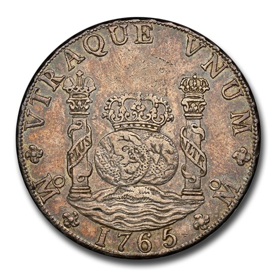 Buy 1765-Mo Mexico Silver 8 Reales Charles III AU-55 | APMEX