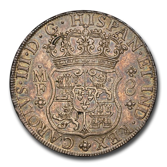 Buy 1765-Mo Mexico Silver 8 Reales Charles III AU-55 | APMEX