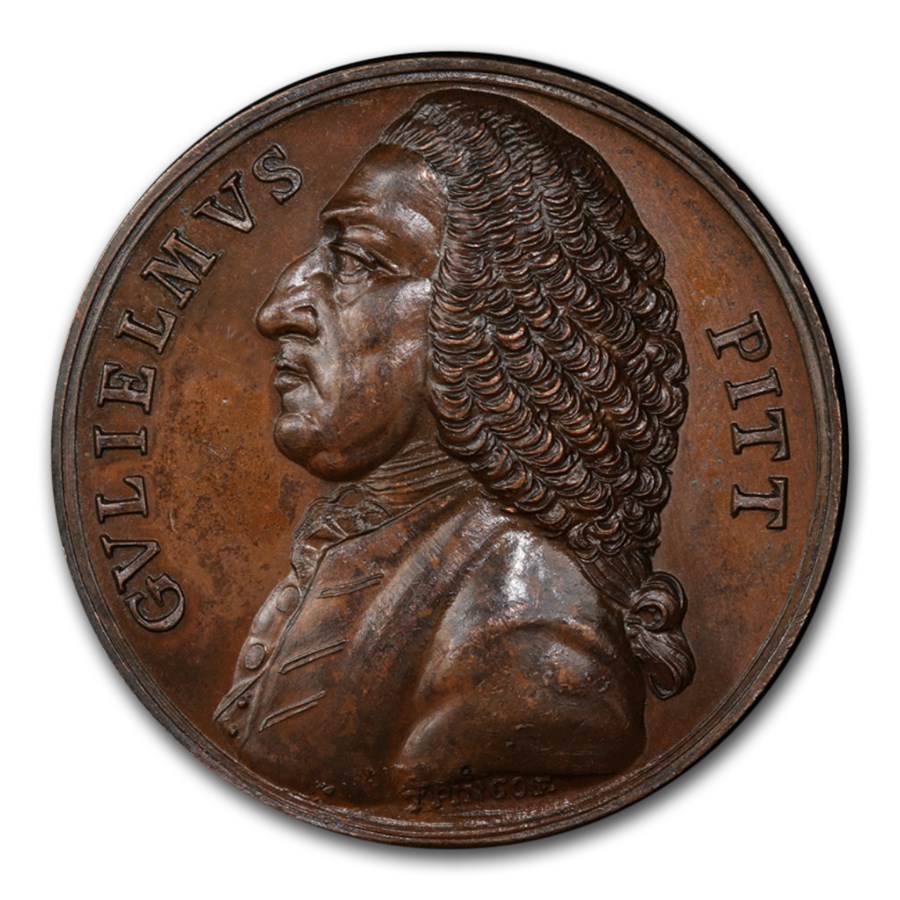 Buy (1766) William Pitt Stamp Act Medal Bronze MS-63 BN PCGS | APMEX