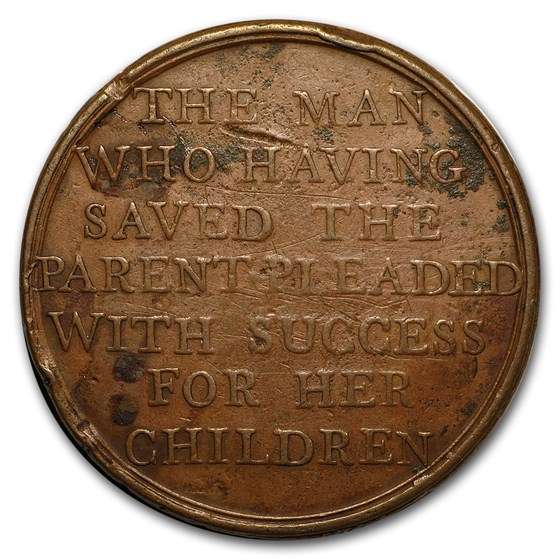 Buy (1766) William Pitt Stamp Act Medal Bronze VF | APMEX