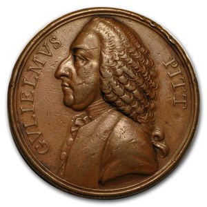 Buy (1766) William Pitt Stamp Act Medal Bronze VF | APMEX