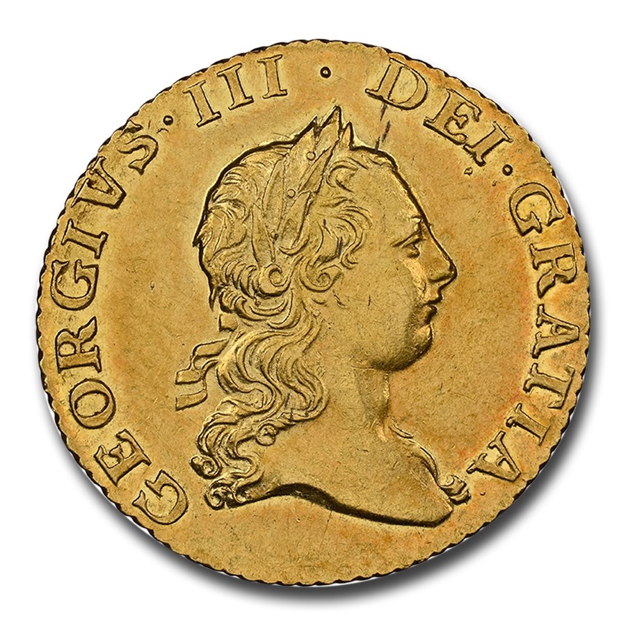 1768 Great Britain Gold Half Guinea George III AU-58 NGC