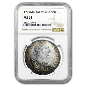 Buy 1770 Mo-MF Mexico Silver 8 Reales Charles III MS-62 NGC | APMEX