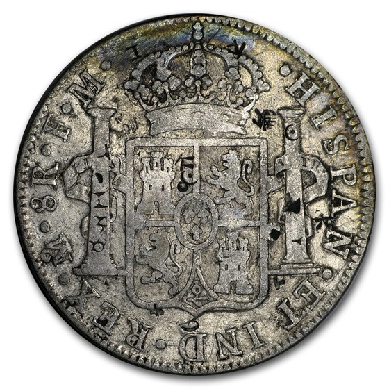Buy 1771-1825 Spanish Empire Silver 8 Reales Bust Type (Chopmarked) | APMEX