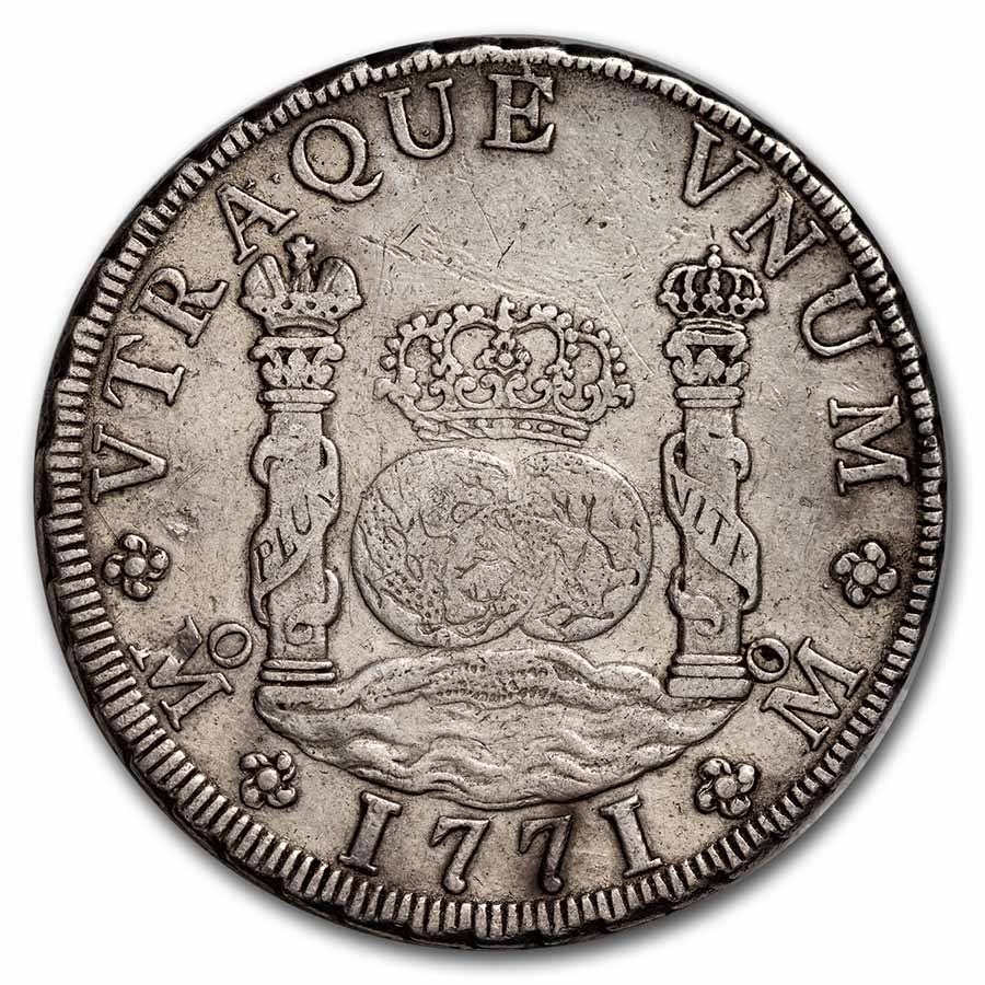 Buy 1771 Mo-MF Mexico Silver 8 Reales Charles III XF | APMEX