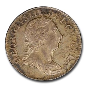 1772 Great Britain Silver Twopence George III AU-58 PCGS