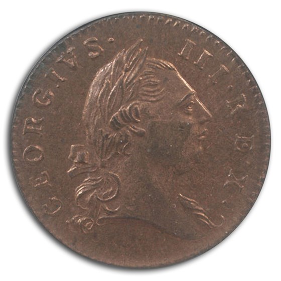 Buy 1773 Virginia Half Penny MS-63 NGC (w/Period, Red/Brown) | APMEX