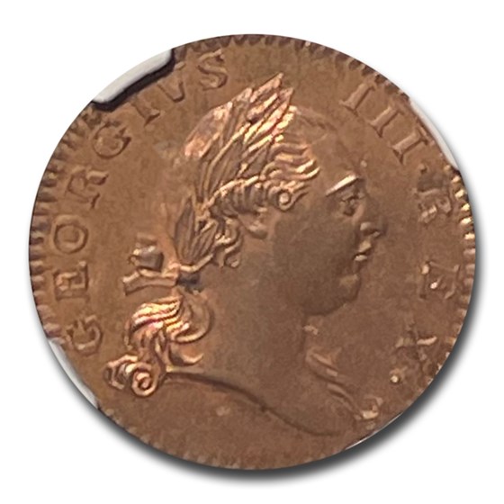 Buy 1773 Virginia Half Penny MS-64 NGC (No Period, Red/Brown) | APMEX