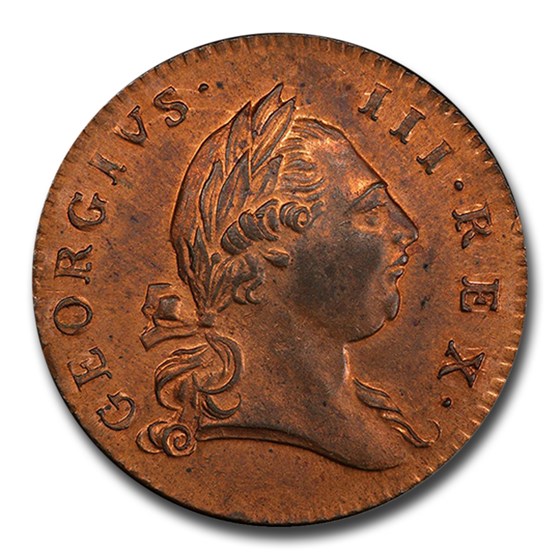 Buy 1773 Virginia Half Penny MS-64+ PCGS (Period, Red/Brown) | APMEX