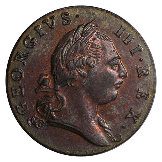 Buy 1773 Virginia Half Penny w/Period MS-62 PCGS (Brown) | APMEX