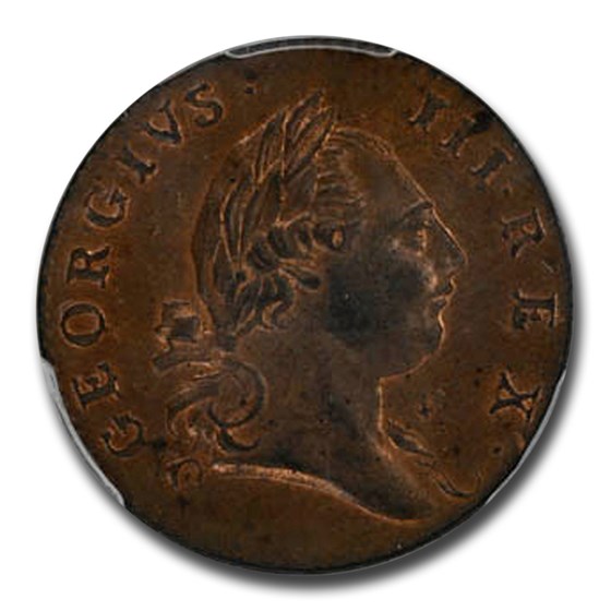 Buy 1773 Virginia Half Penny with Period MS-63 PCGS (RB) | APMEX