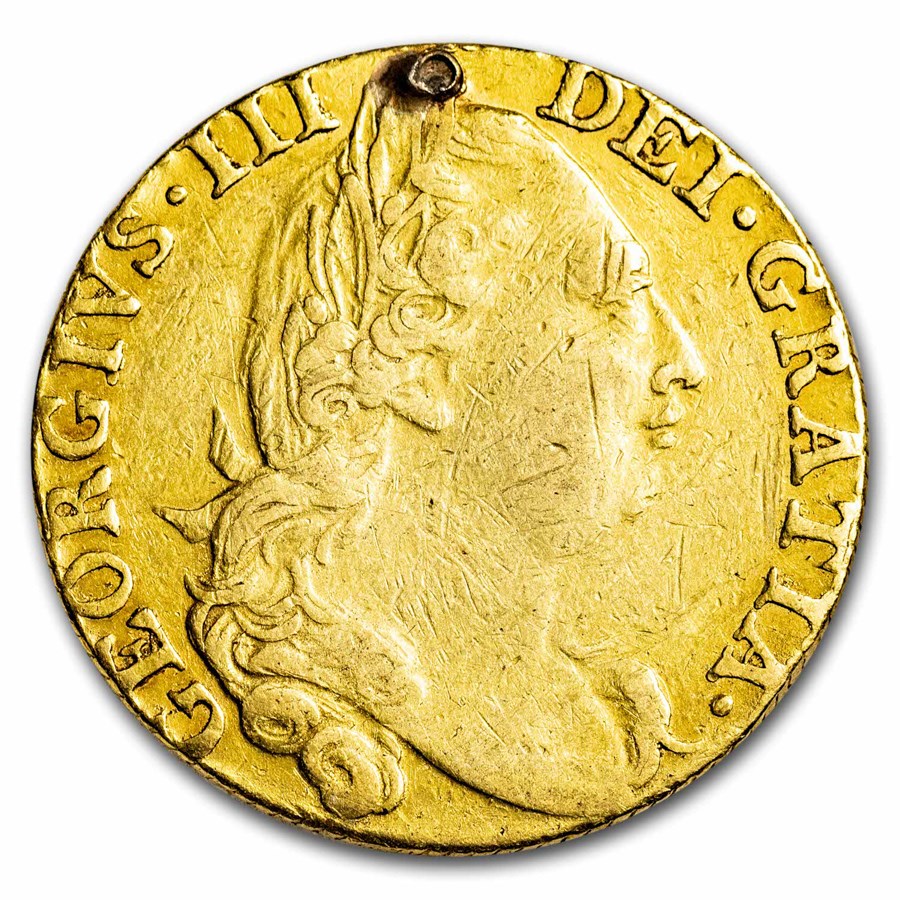 Buy 1775 Great Britain Gold Guinea George III Fine-Details (Plugged ...