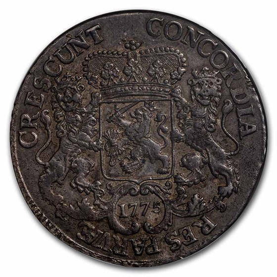 Buy 1775 Netherlands West Friesland Silver 1 Ducaton AU-55 NGC | APMEX