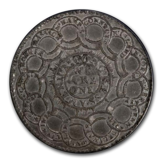 Buy 1776 Continental Curency Dollar AU-58 PCGS CAC (Pewter) | APMEX