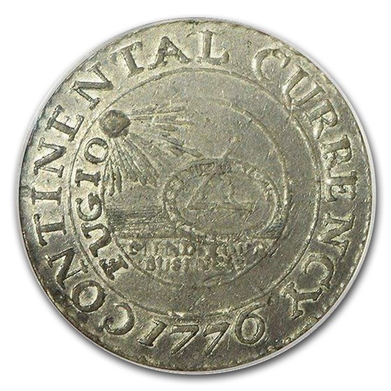 Buy 1776 Continental Currency Dollar AU-53 PCGS (Pewter) | APMEX