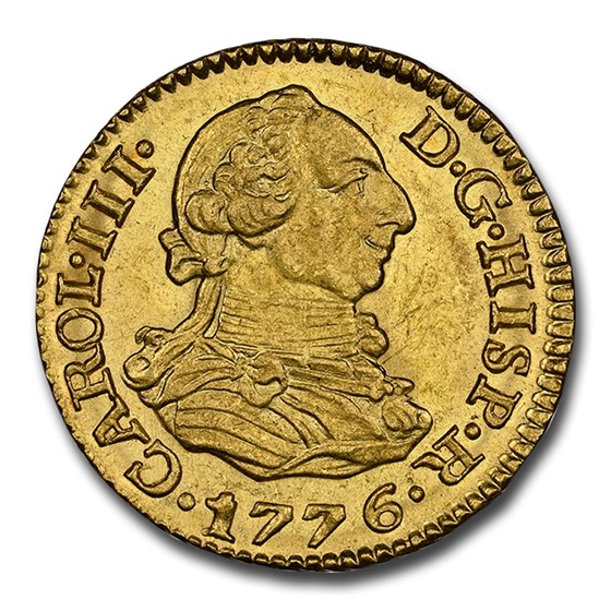 Buy 1776-M Spain Gold 1/2 Escudo Charles III MS-63 | APMEX