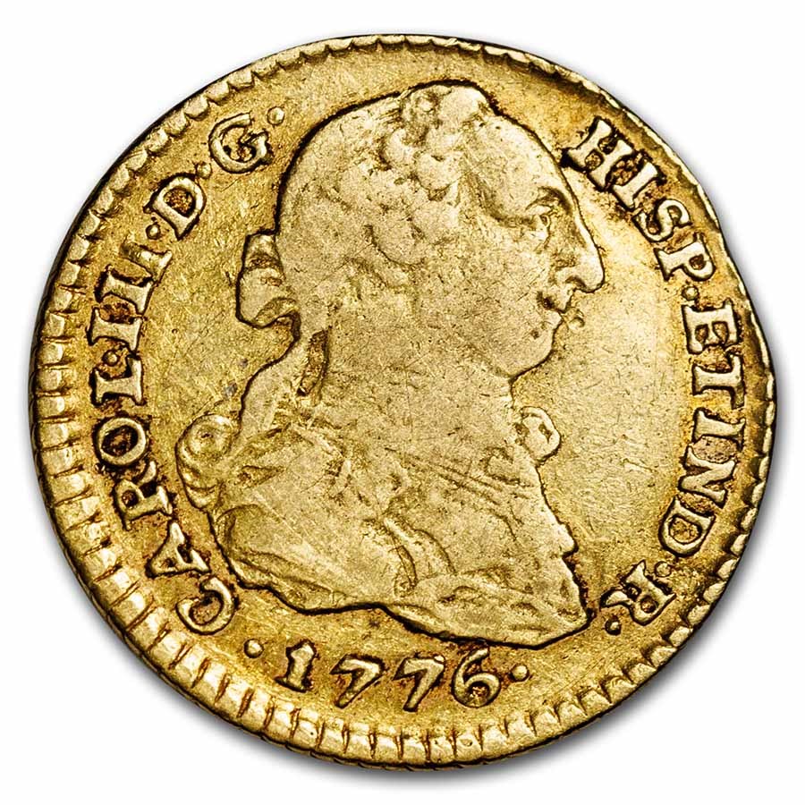 Buy 1776 Spanish Colonial Peru Gold Escudo Charles III XF | APMEX