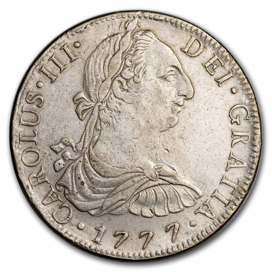 1777-Mo FF Mexico Silver 8 Reales Charles III XF