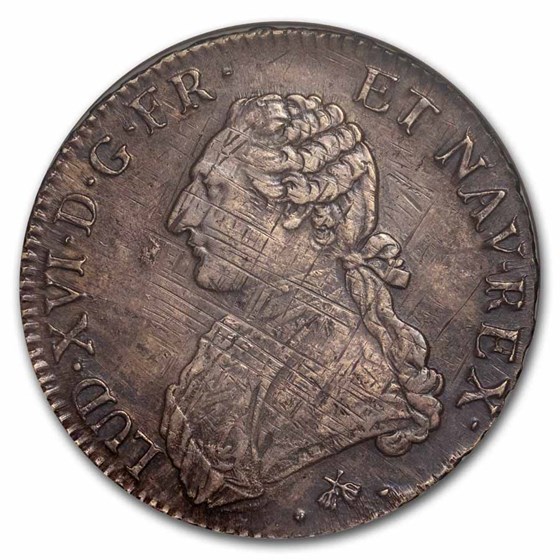 1779-L France Silver Ecu Louis XVI AU-53 NGC