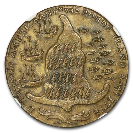 Buy 1779 Rhode Island Ship Token Colonial MS-62 NGC (Brass) | APMEX