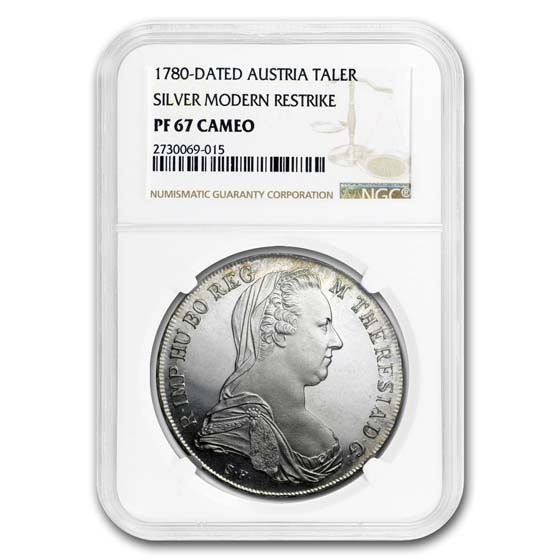 Buy 1780 Austria Silver Thaler Maria Theresa PF-67 NGC (Cameo) | APMEX