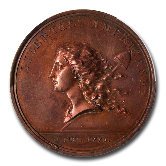 Buy (1781) Libertas Americana Bronze Medal MS-62 PCGS (Red/Brown) | APMEX