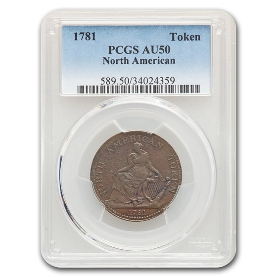 Buy 1781 North American Token AU-50 PCGS | APMEX