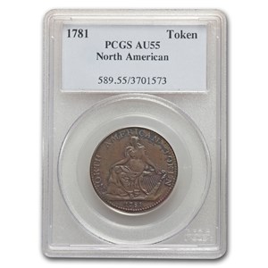 Buy 1781 North American Token AU-55 PCGS (Brown) | APMEX